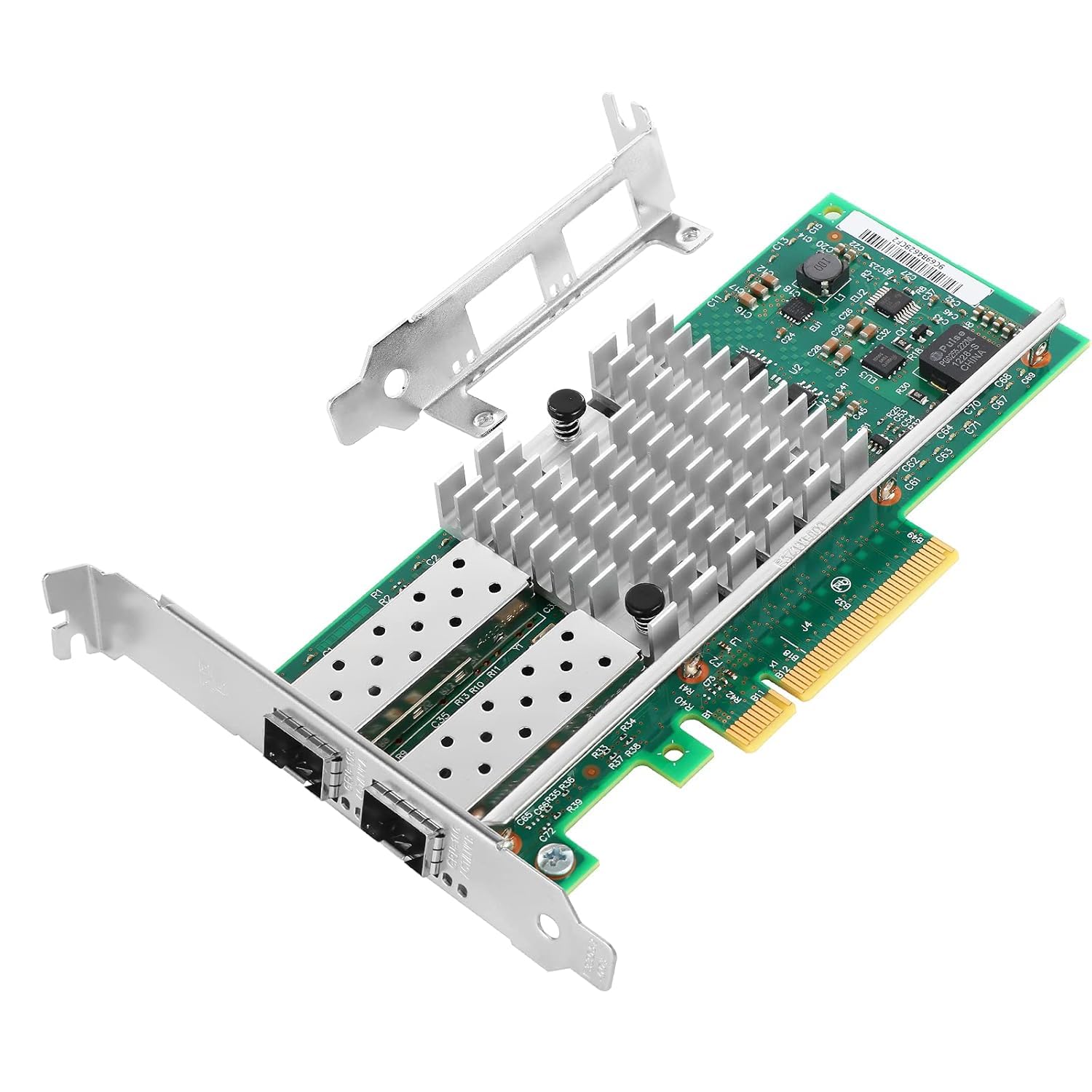 BOXNUBE 10Gbps PCIe x8 Dual Port Network Adapter with Intel X520-DA2 C